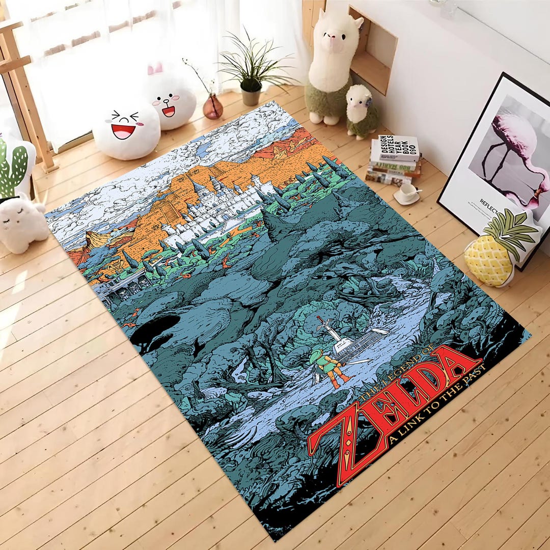 Legend of Zelda Rug, Zelda Rug, Zelda Rugs, Game Room Rug, Gamer Rug ...
