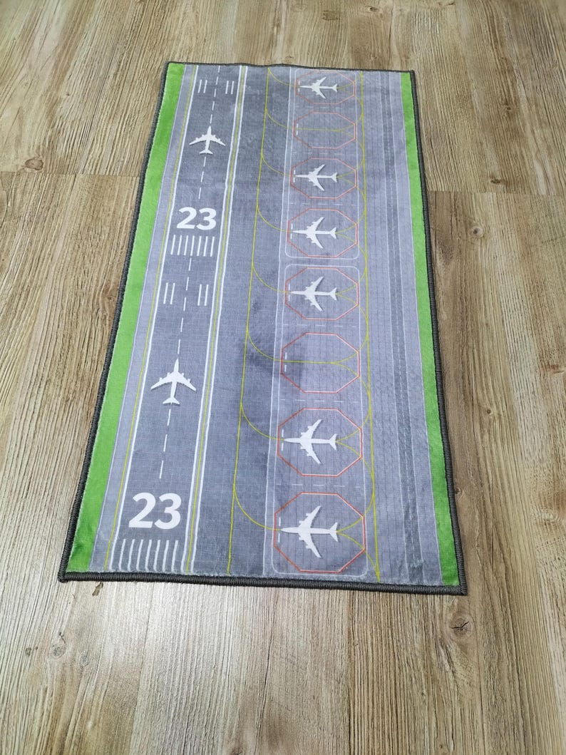 Aircraft Runway Runner Rug: Aviation Airport Decor - Etsy