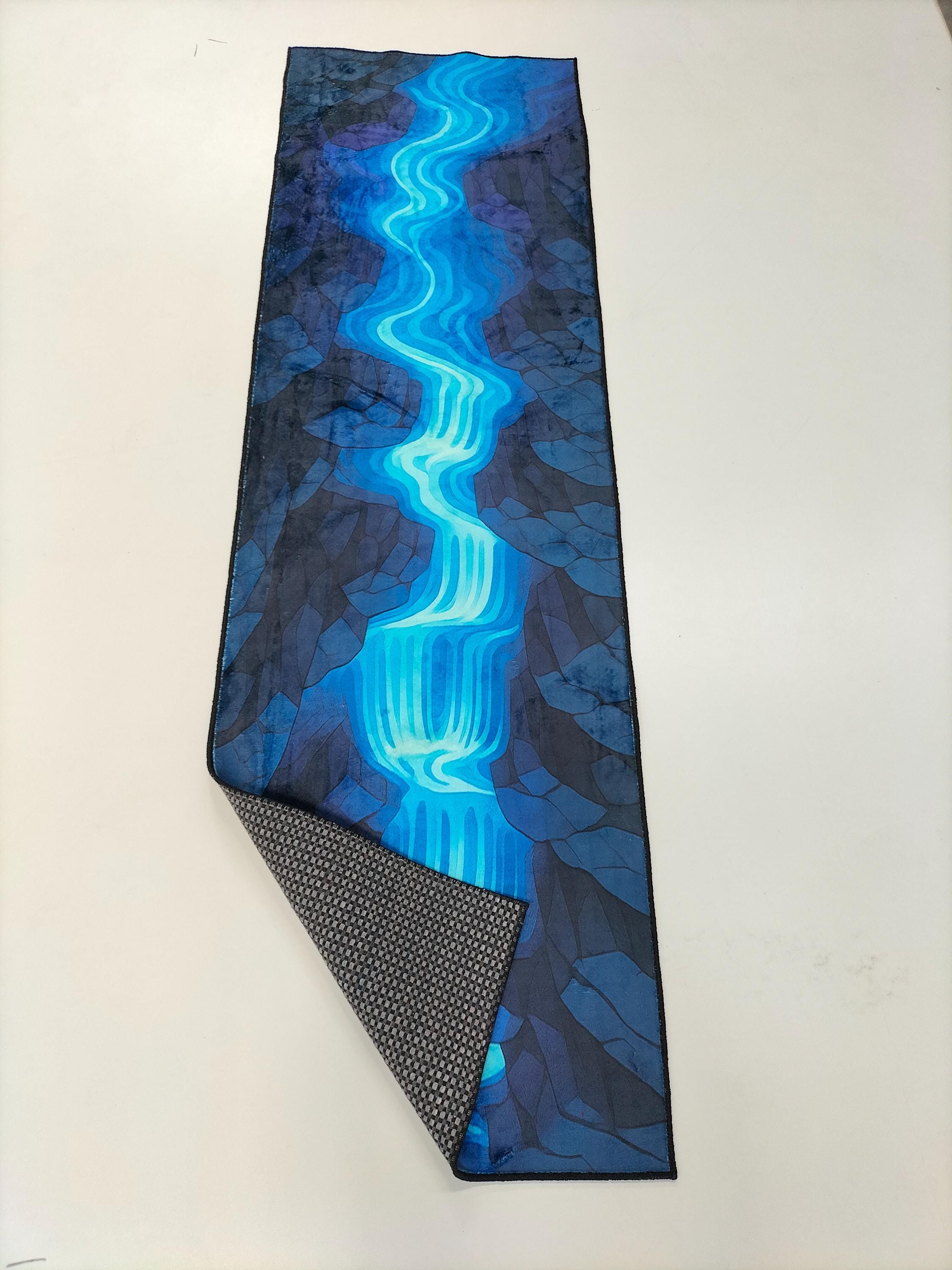 Bioluminescent River Rug: 3D Fantasy Waterfall Carpet - Etsy