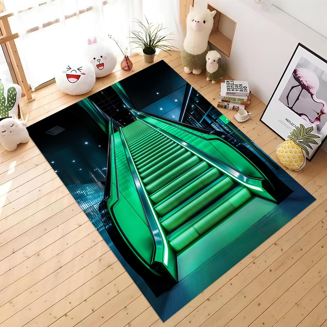 Neon Green Airplane Carpetk Rug, Neon Green Irplane , Carpet Rug, Non ...