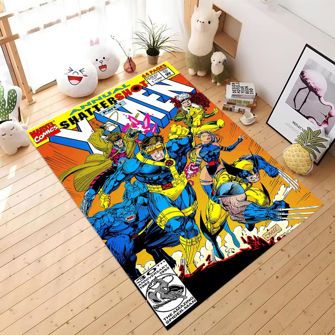X-men Legend Rug, X-men, X-men Comics Rug,retro Cartoon Carpet, X-men ...