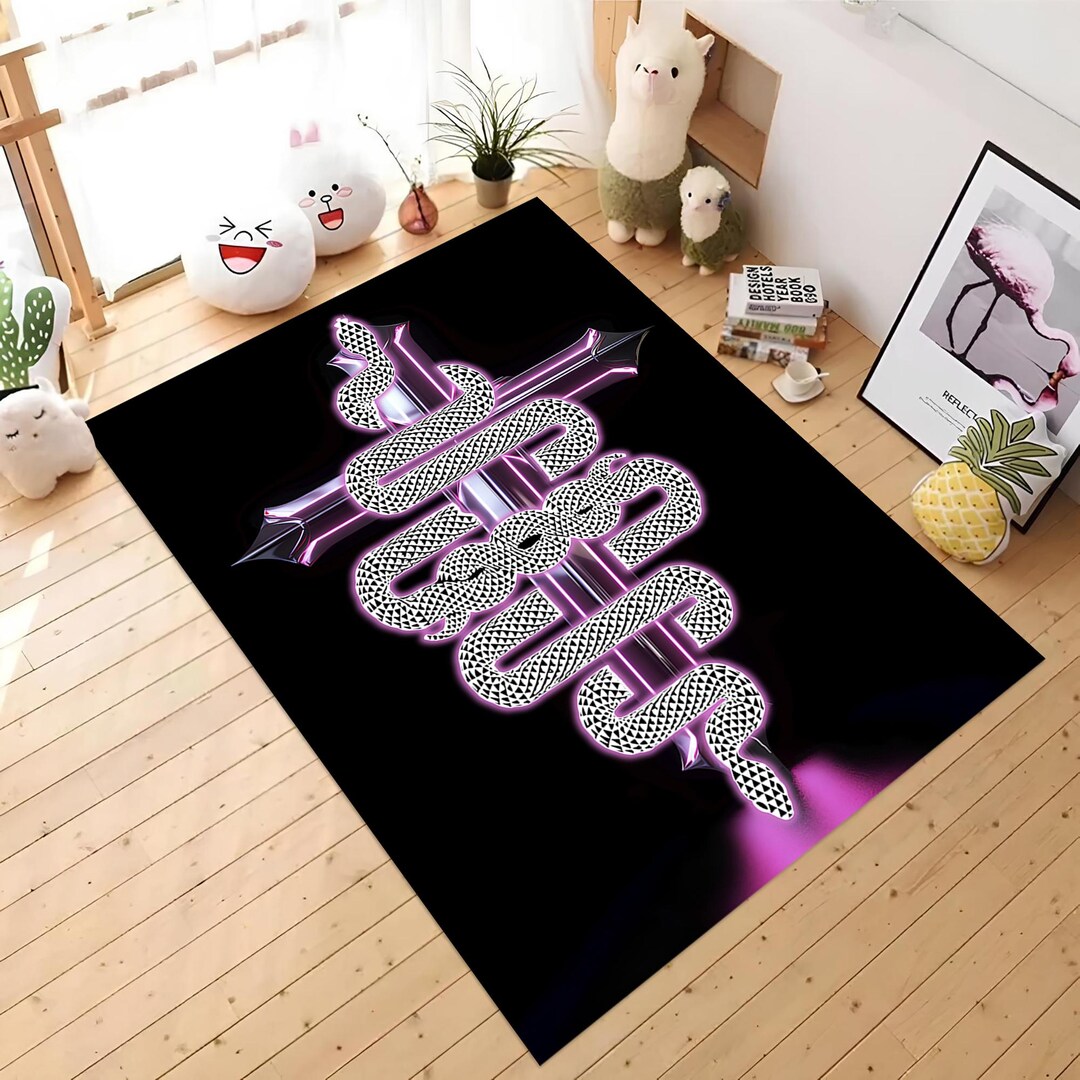 Snake Design Rug, Snake Art Carpet, Snake Rug, Snake Custom Rug, Snake ...