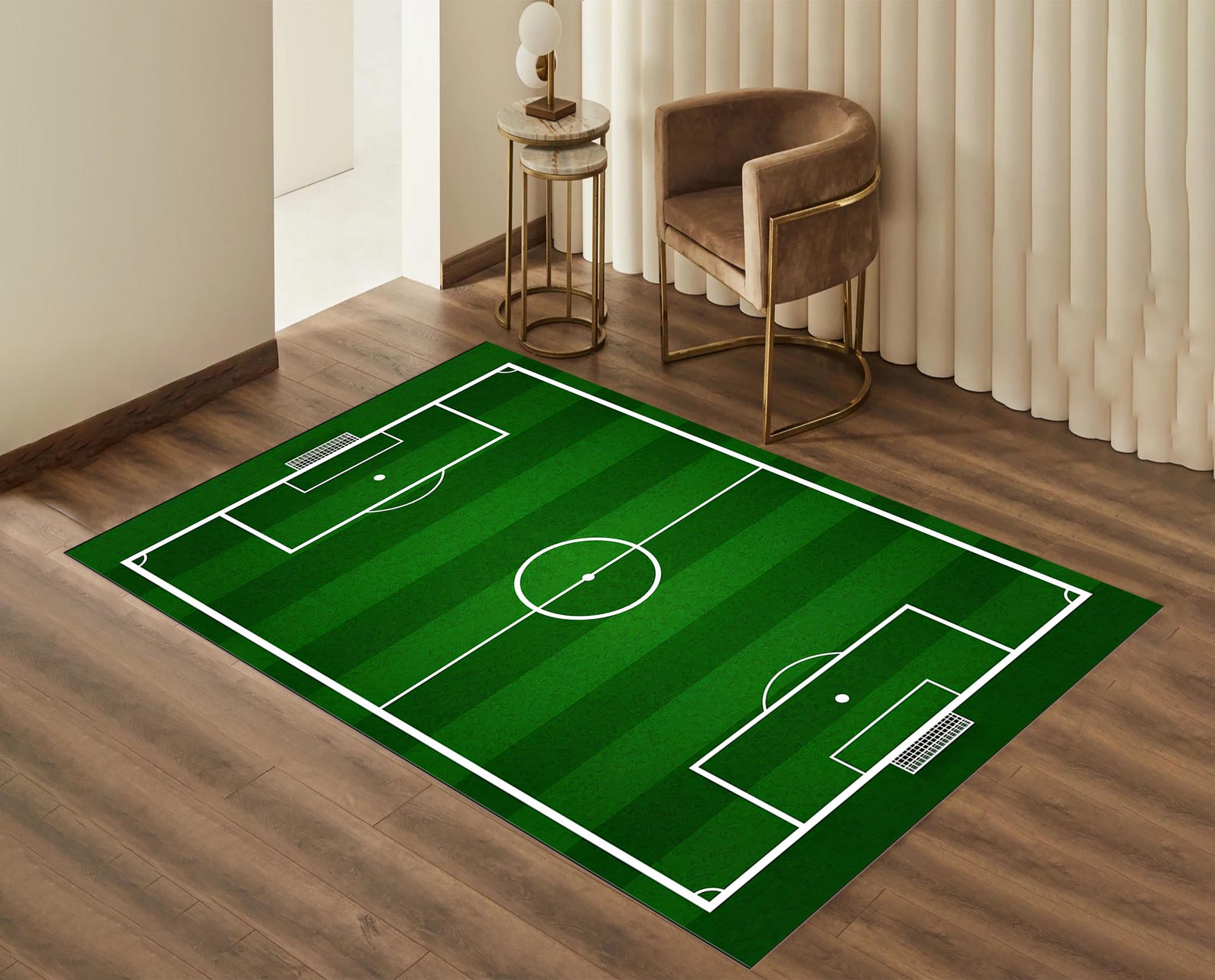 Green Soccer Field Rug,soccer Rug,soccer Rugs,football Rug,football ...