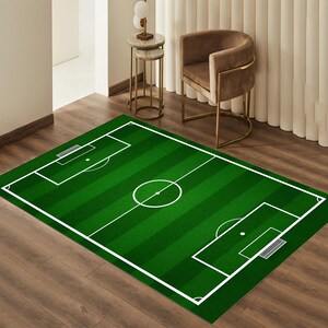 Green Soccer Field Rug,soccer Rug,soccer Rugs,football Rug,football ...