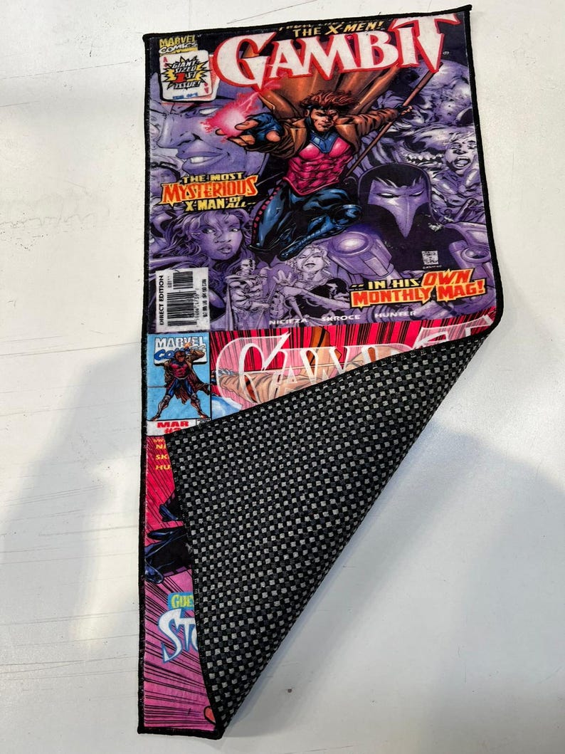 Gambit Comic Book Rug: Retro X-men Cartoon Cover Decor - Etsy