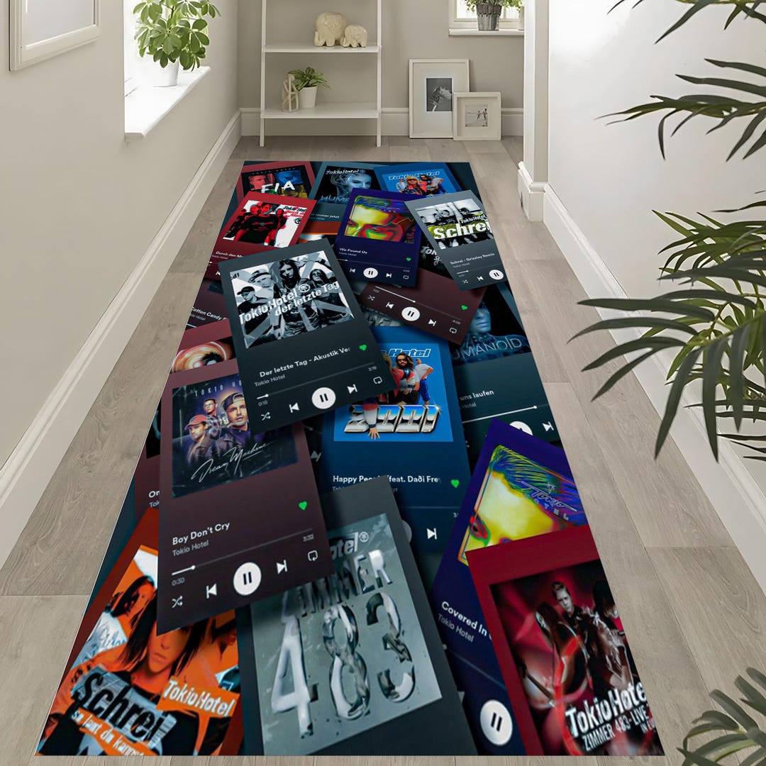 Tokio Hotel Album Cover Rug: Retro Band Decor Runner - Etsy