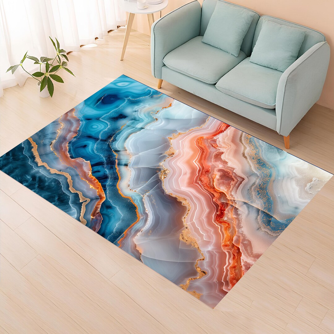 Marble Rug, Marble Rugs, for Living Room Rug, Personalized Rug, Area ...