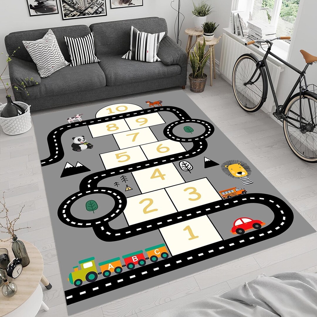 Race Track,hopscotch Game Rug,race Track Rug,race Track Rugs,race ...