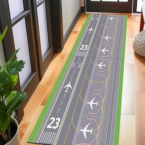 Runner Plane Rug,runway Rug,track Rug,aircraft Rug,aviation Rug,airport ...