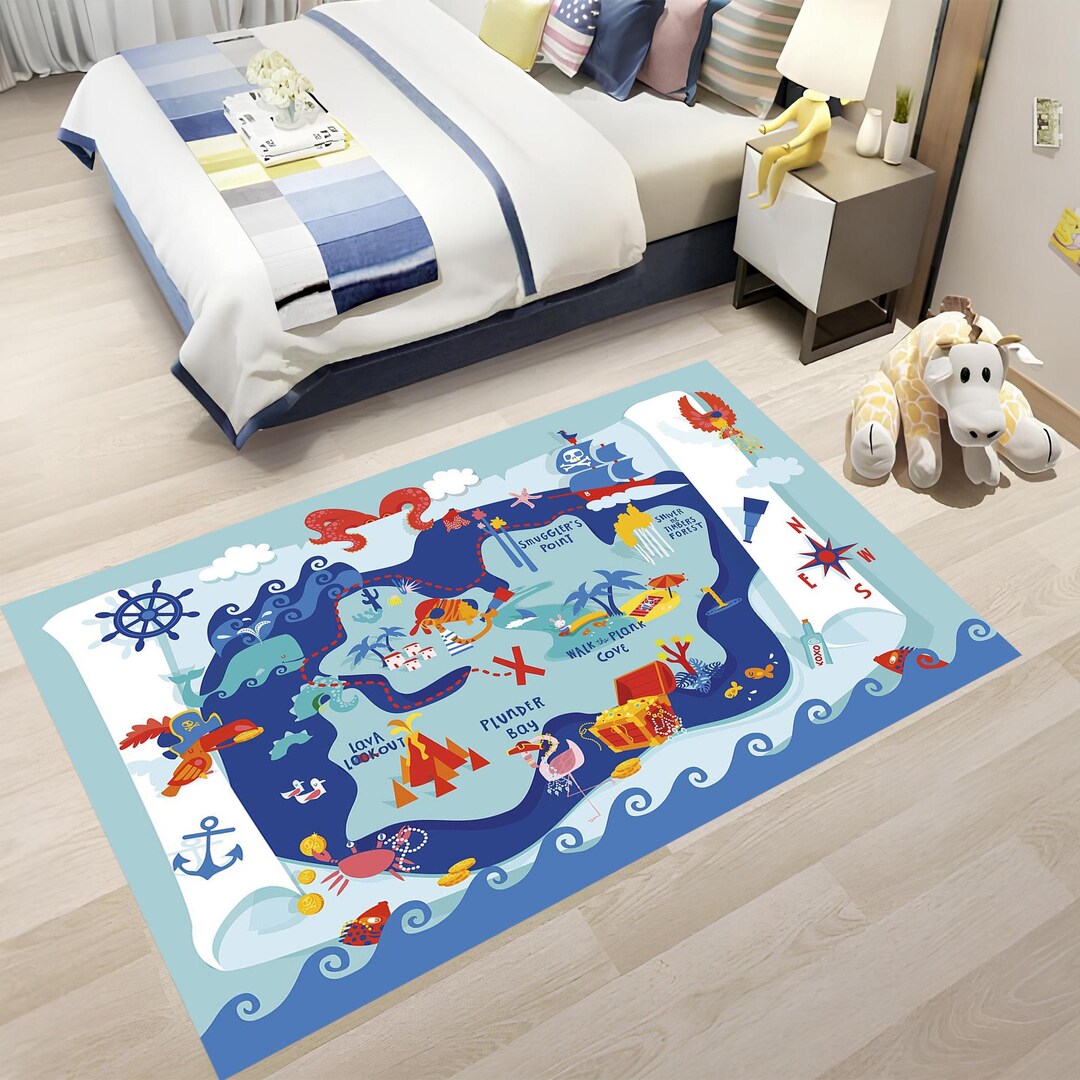 Treasure Finding Play Rug, Treasure Finding Play Rugs, Pirate Play Rug ...