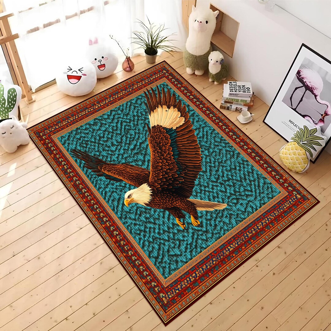 Eagle Rug, Flying Eagle Rug, Eagle Pattern Carpet, Eagle Pattern Rug ...