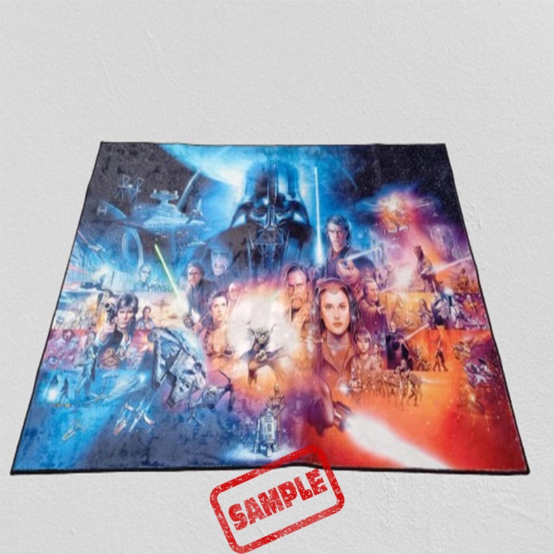 Red Galaxy Round Rug: Cosmic Planet Carpet for Kids Room and Futuristic ...