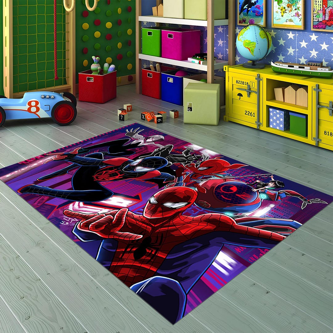 Spiderman, Spiderman Rug, Spiderman Rugs, for Living Room Rug, Area Rug ...