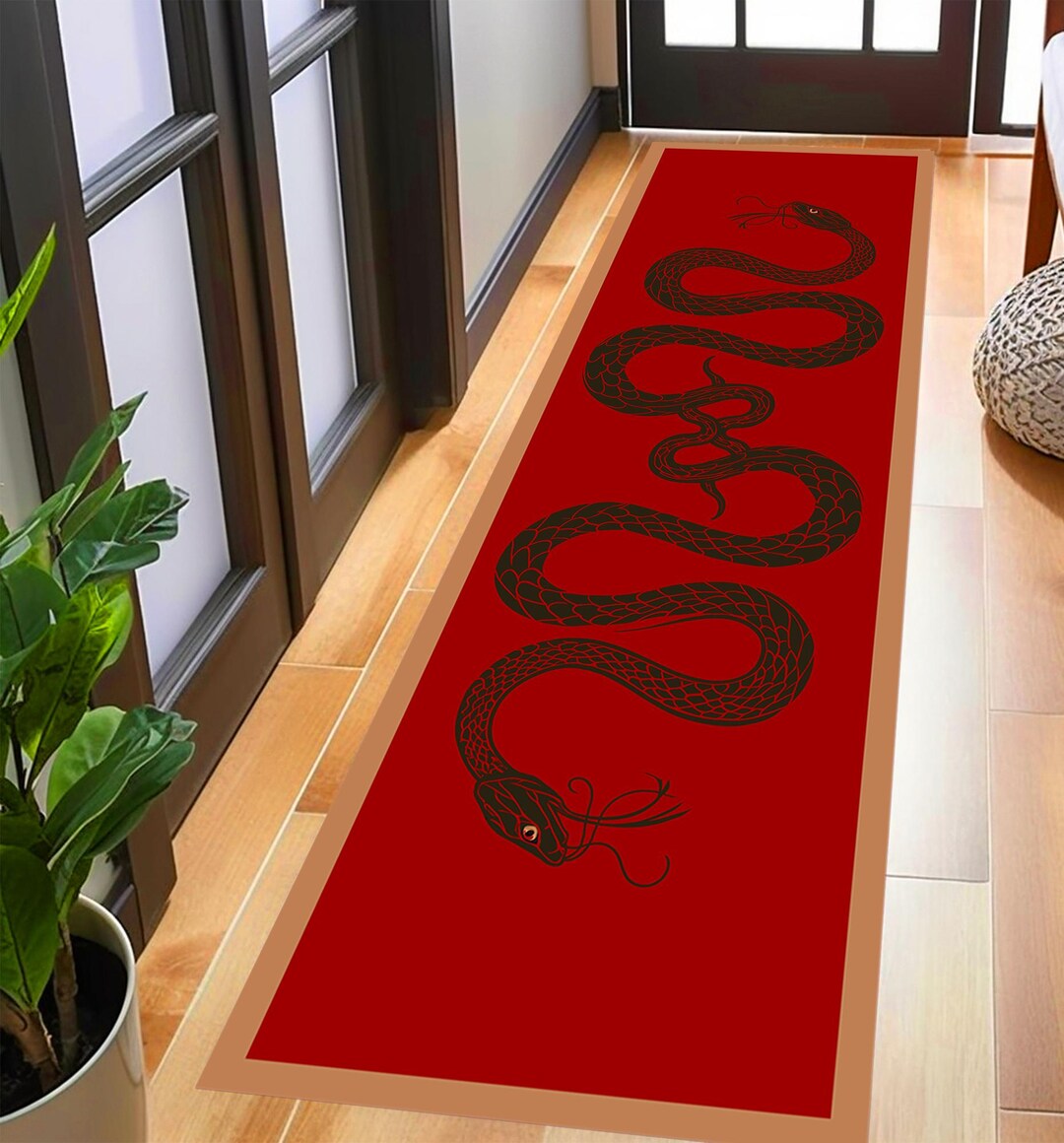 Snake Pattern Runner, Snake Rug,snake Design Runner, Snake Runner ...