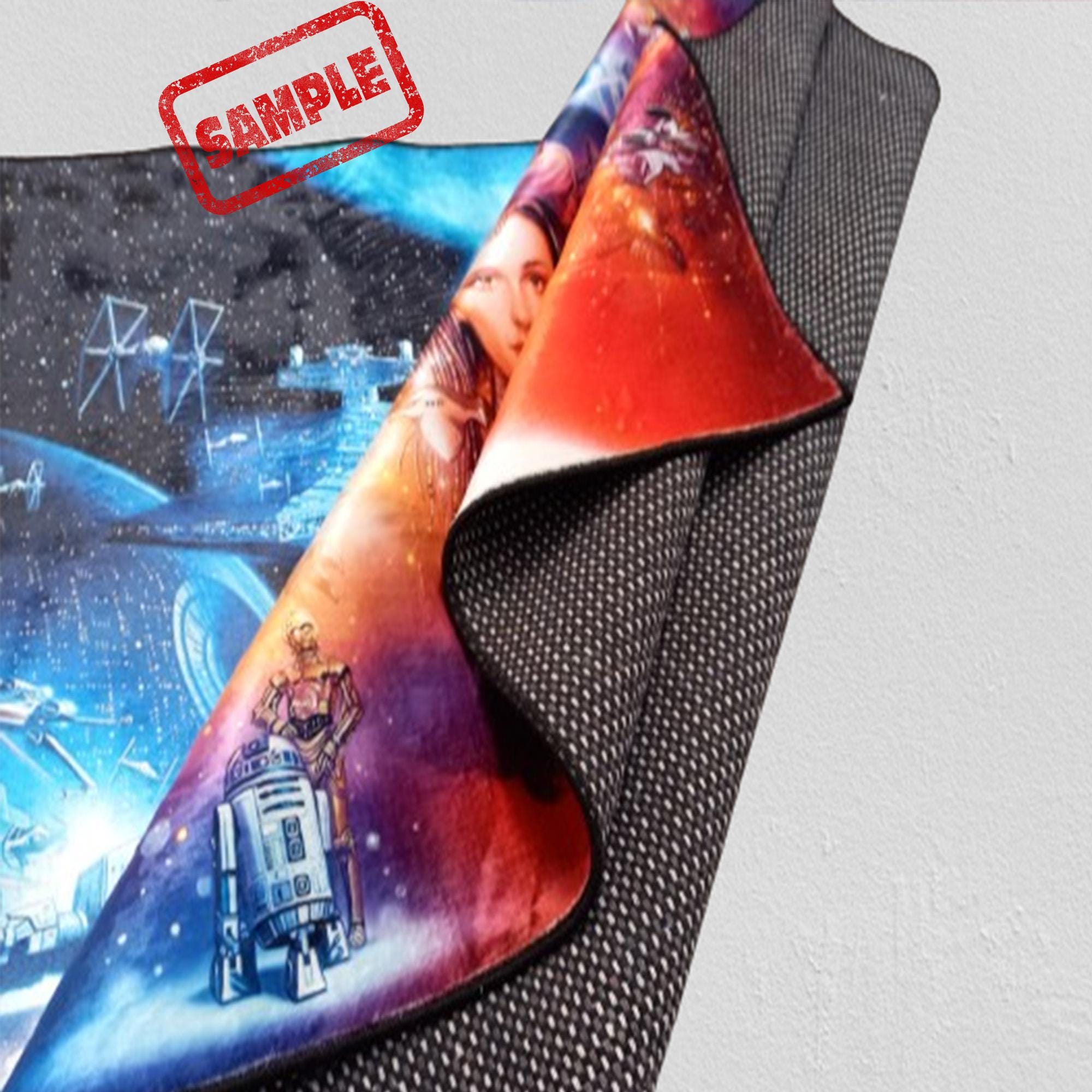 Red Galaxy Round Rug: Cosmic Planet Carpet for Kids Room and Futuristic ...
