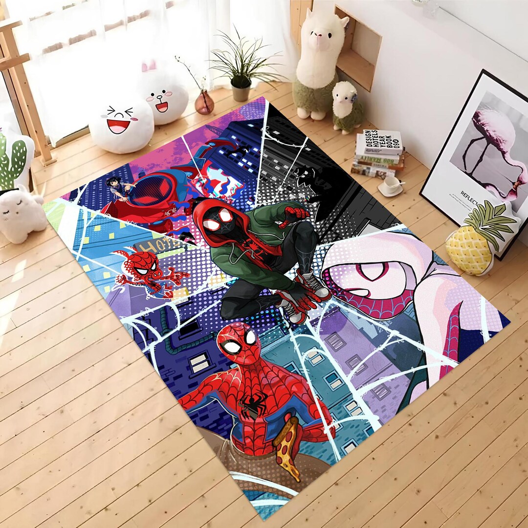 Spider Man Rugcartoon Spiderman Rug, Spiderman Rug, Spider Rug, Spider ...