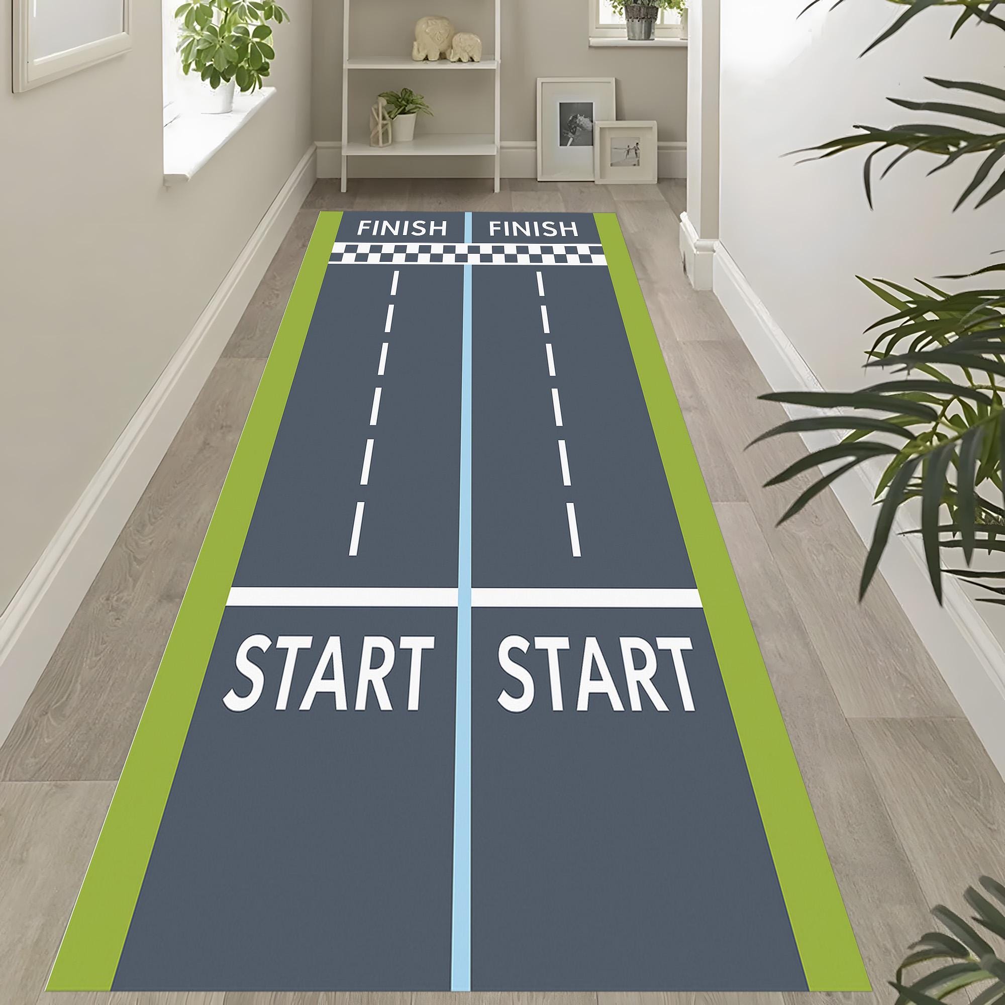 Race Track Play Mat: Kids Room Racing Carpet Runner - Etsy