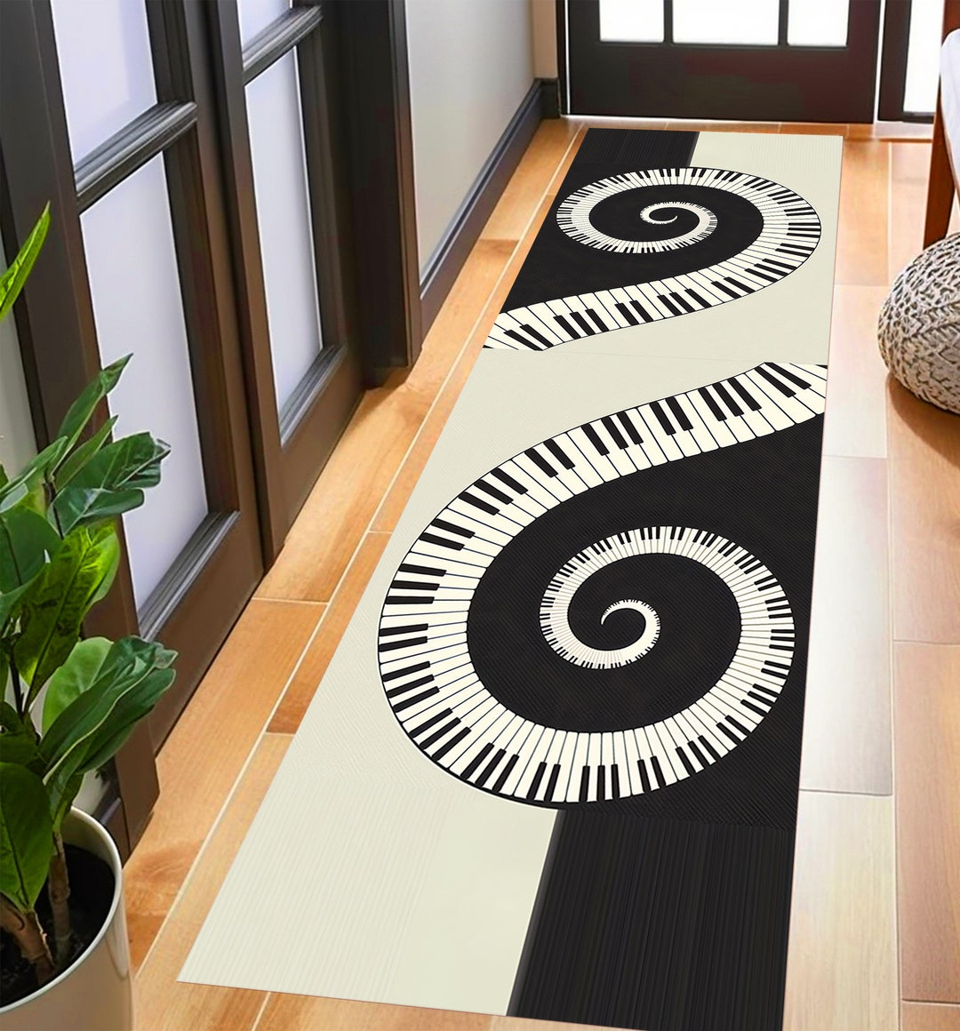 Piano Runner Rug, Piano Rug, Piano Runner Rugs,hallway Rug,entry Rug ...