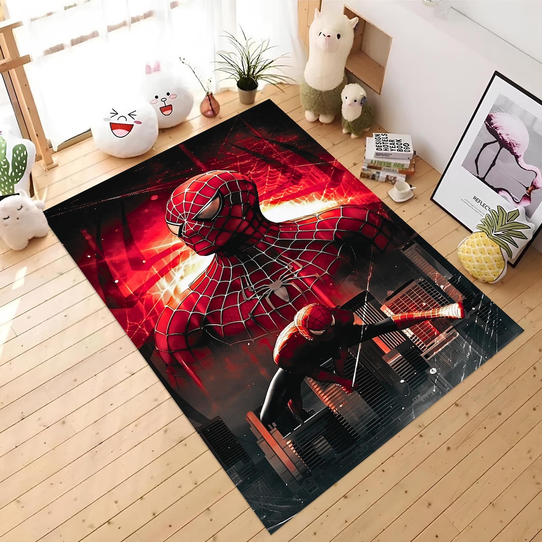 Spiderman Pattern Rug,spiderman Comic Rugspiderman Rug,spiderman Area ...