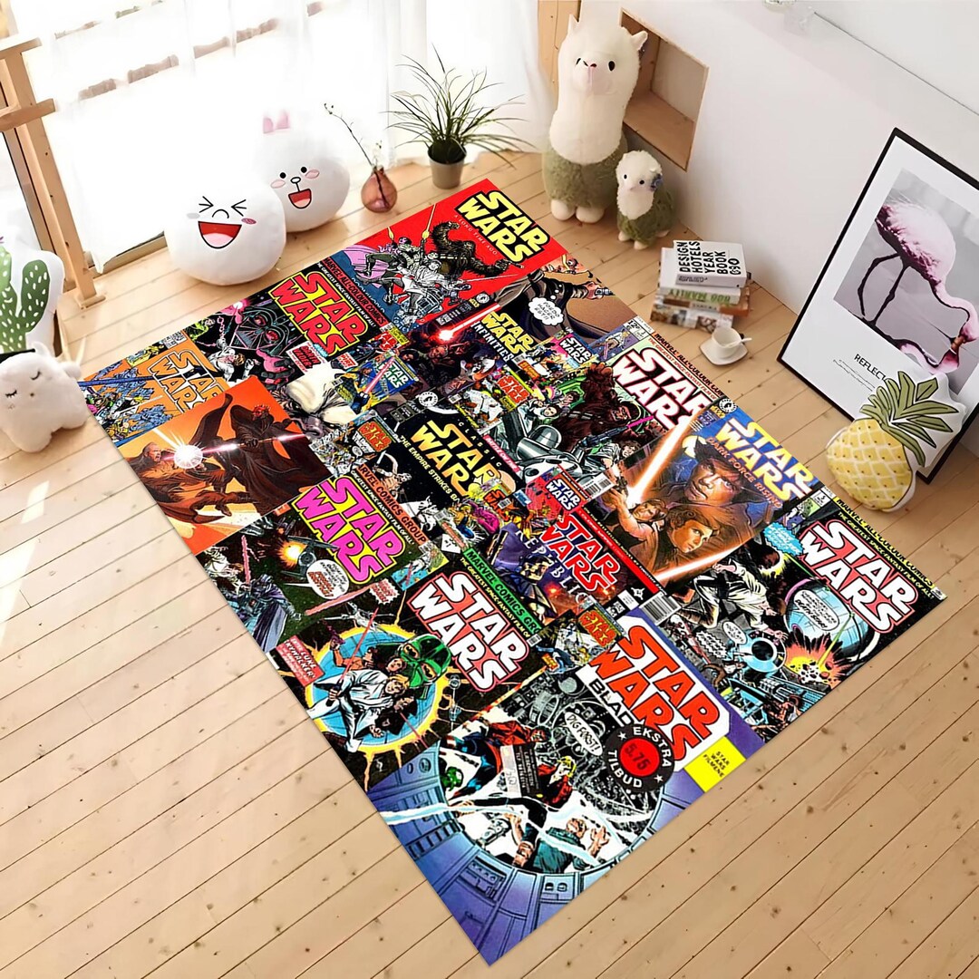 Starwars Comic Book Rug, Starwars Comic Rug, Starwars Magazine Cover ...