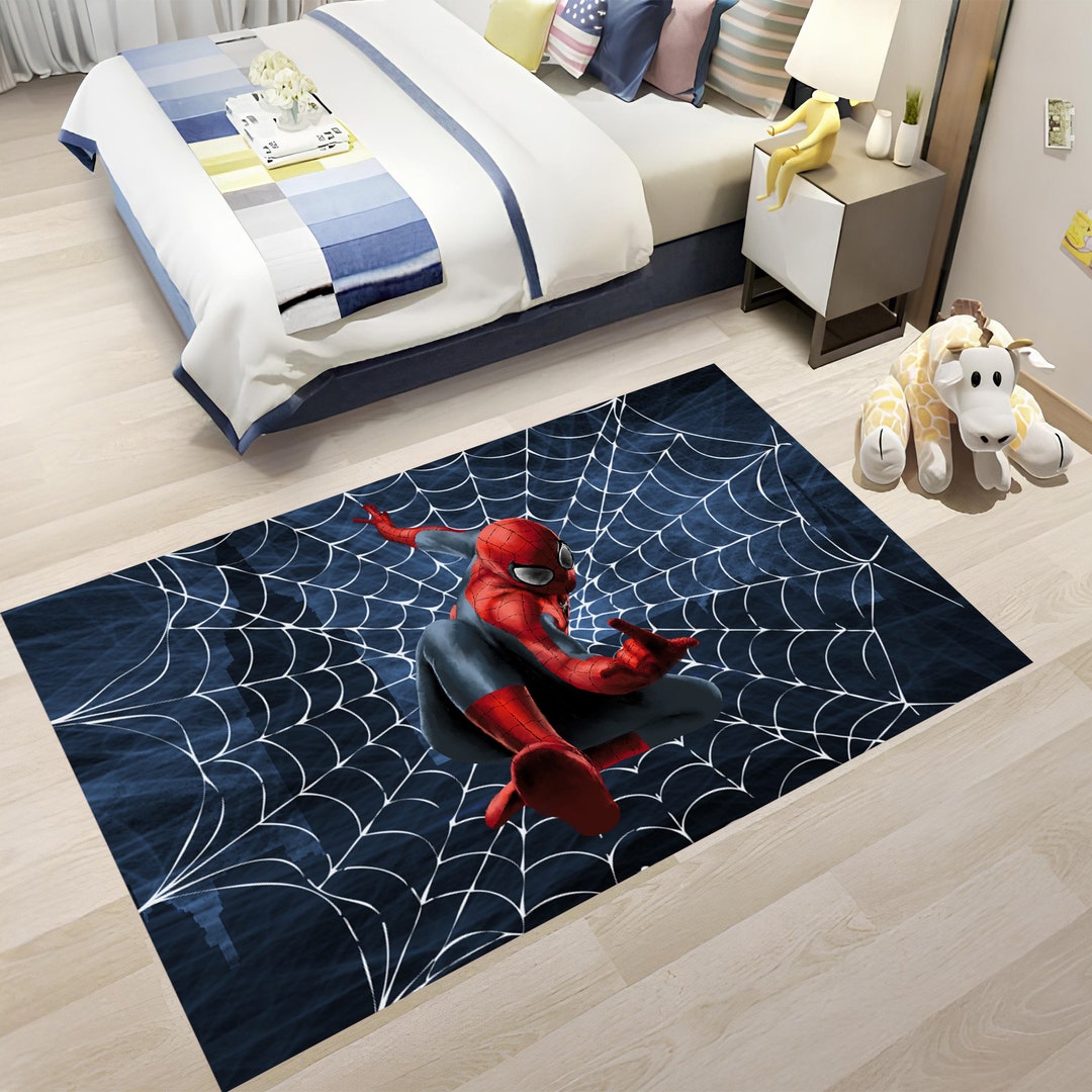 Spiderman Rug, Spiderman Rugs, for Living Room Rug, Area Rug, Boy Room ...