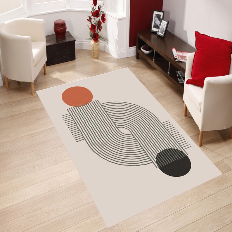 Mid Century Rug, Mid Century Rugs, for Living Room Rug, Saloon Rugs ...