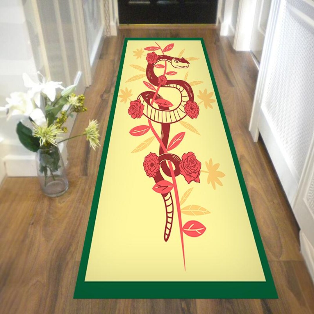 Snake Pattern Runner, Snake Rug, Snake Runner, Snake Carpet, Snake ...