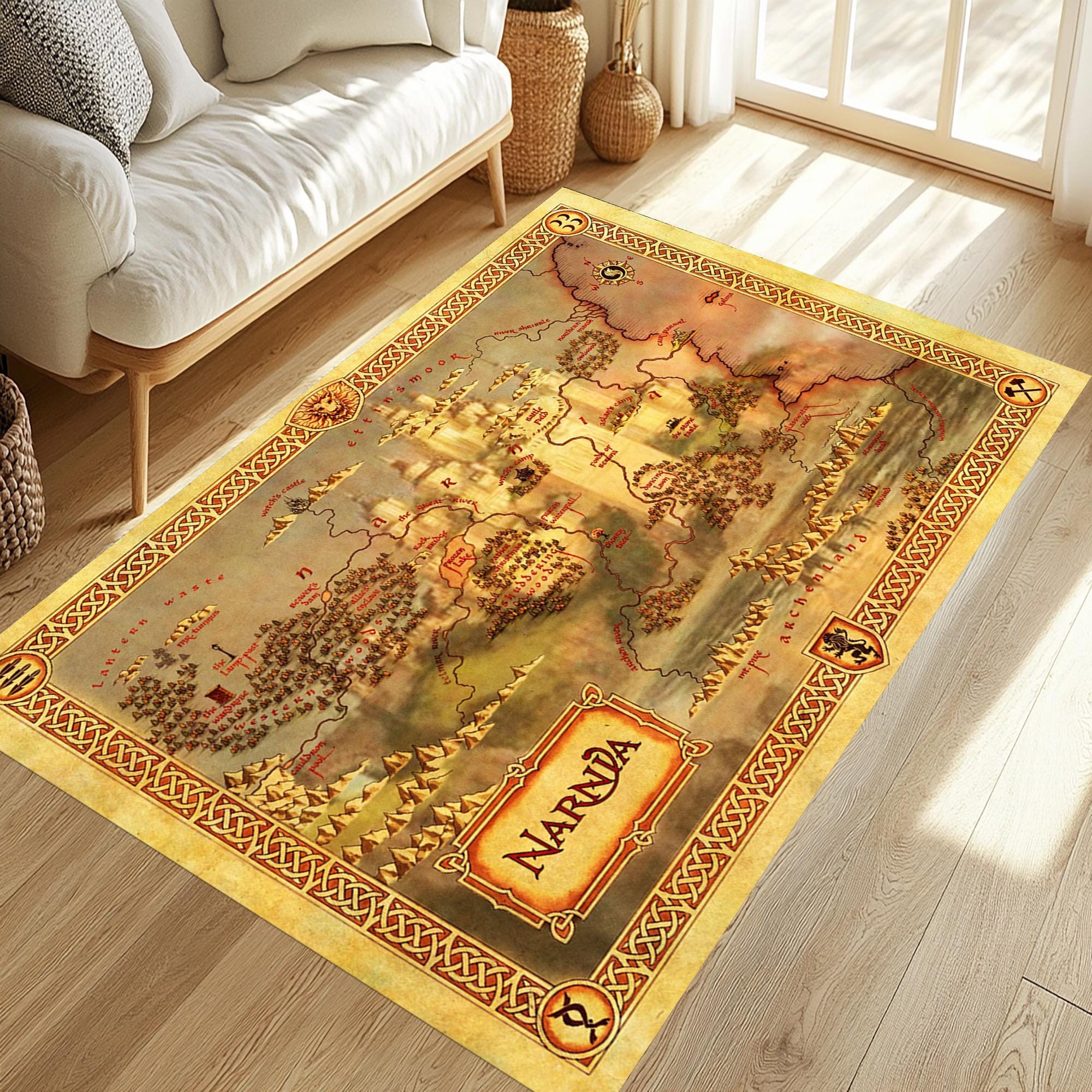 Map Carpet, Map Rug, Map Themed Rug, Historical Themed Rug, Game Map ...