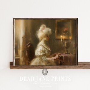 Decadent Young Woman | Wall Art Painting | 19th Century Woman Portrait ...