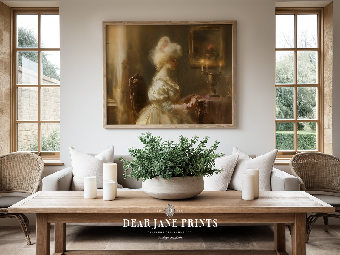 Decadent Young Woman | Wall Art Painting | 19th Century Woman Portrait ...