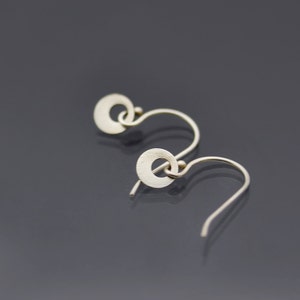 Tiny Sterling Silver Loop Earrings - Etsy