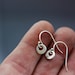 Tiny Sterling Silver Loop Earrings - Etsy