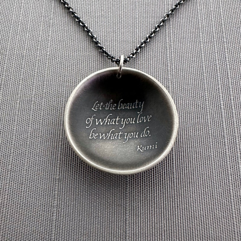 Quote Necklace - Etsy