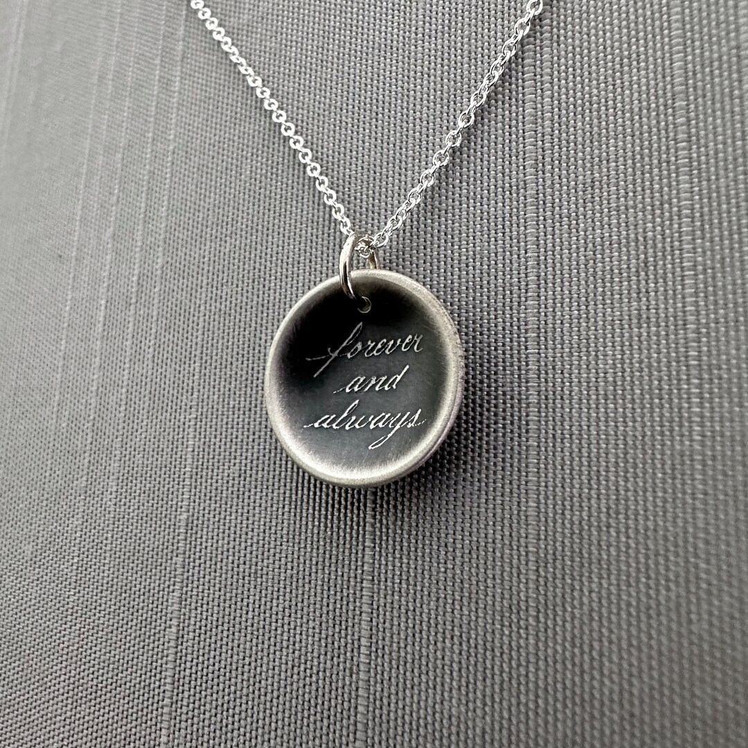 Sterling Silver Forever and Always Necklace - Etsy