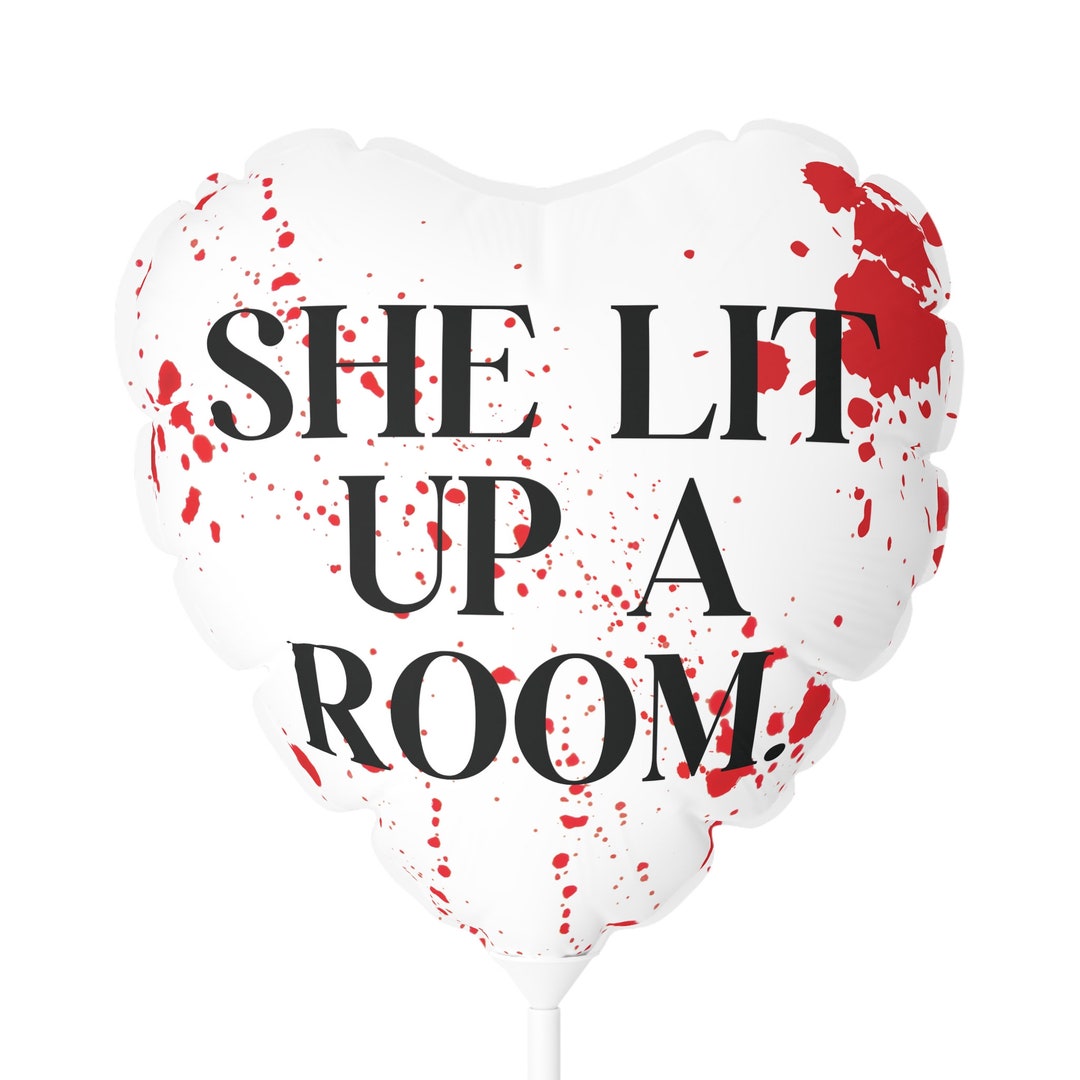 She Lit up A Room, True Crime Balloon, True Crime Party, Gift for True ...