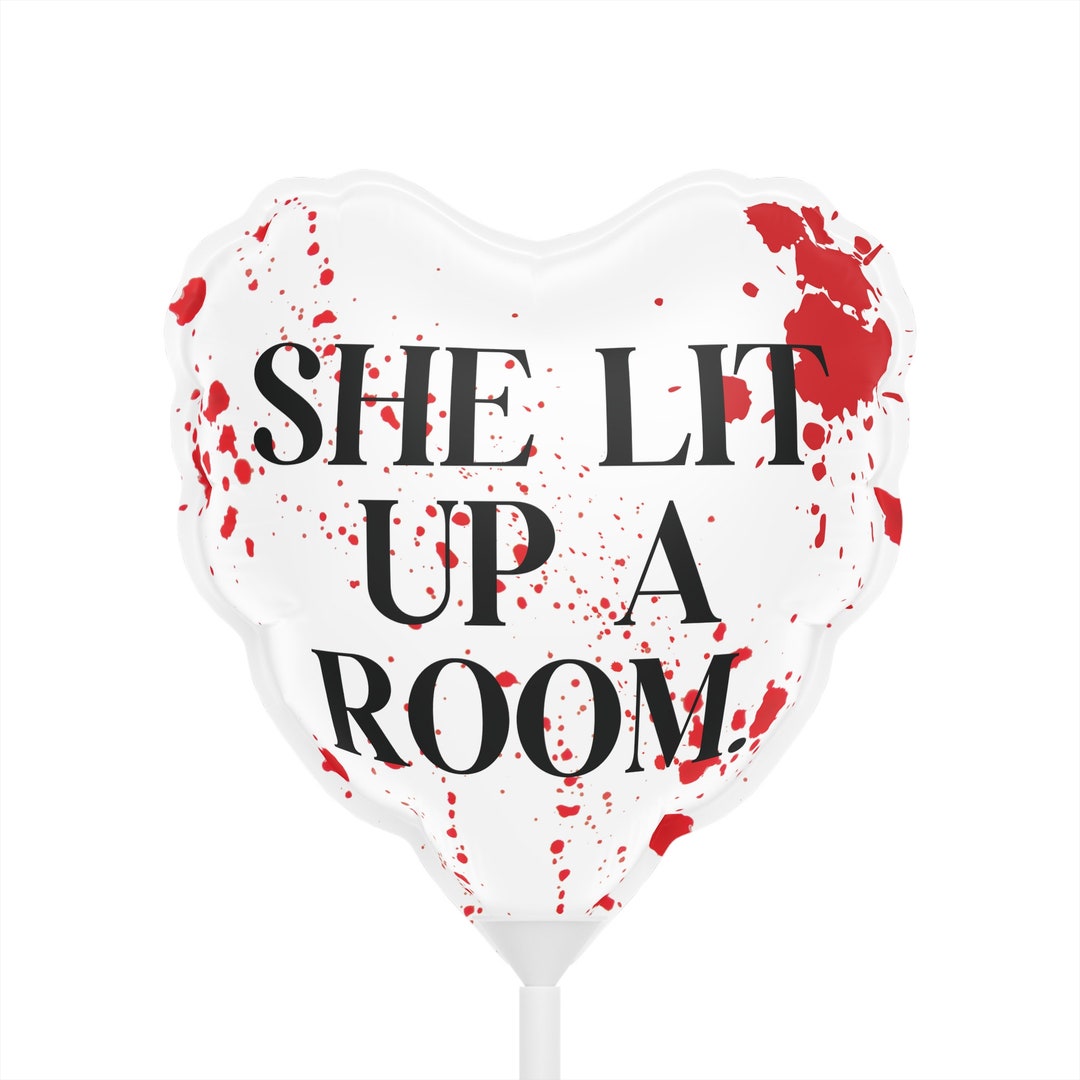 She Lit up A Room, True Crime Balloon, True Crime Party, Gift for True ...