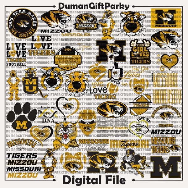 Missouri Tigers Svg - Etsy