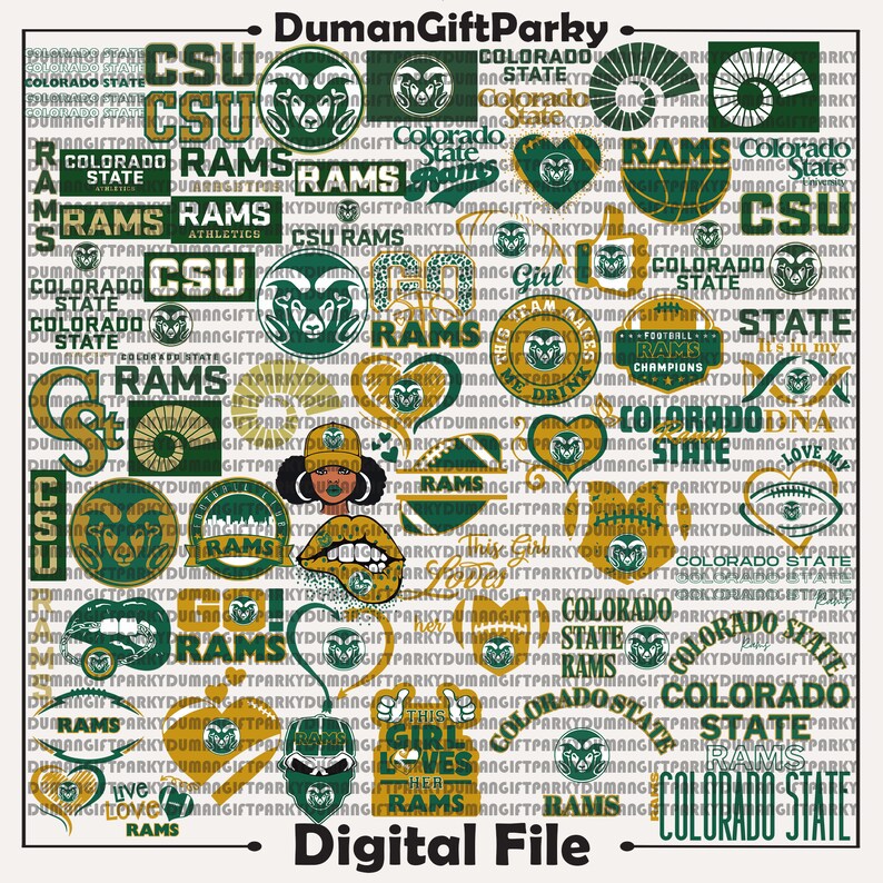 67 Colorado State University SVG Bundle, Rams SVG, Athletics, College ...