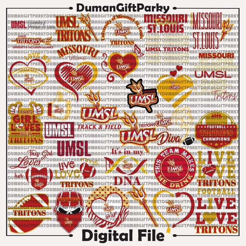 Missouri St Louis University SVG Bundle, Tritons SVG, Athletics, UMSL, Ready for Cricut, Instant ...