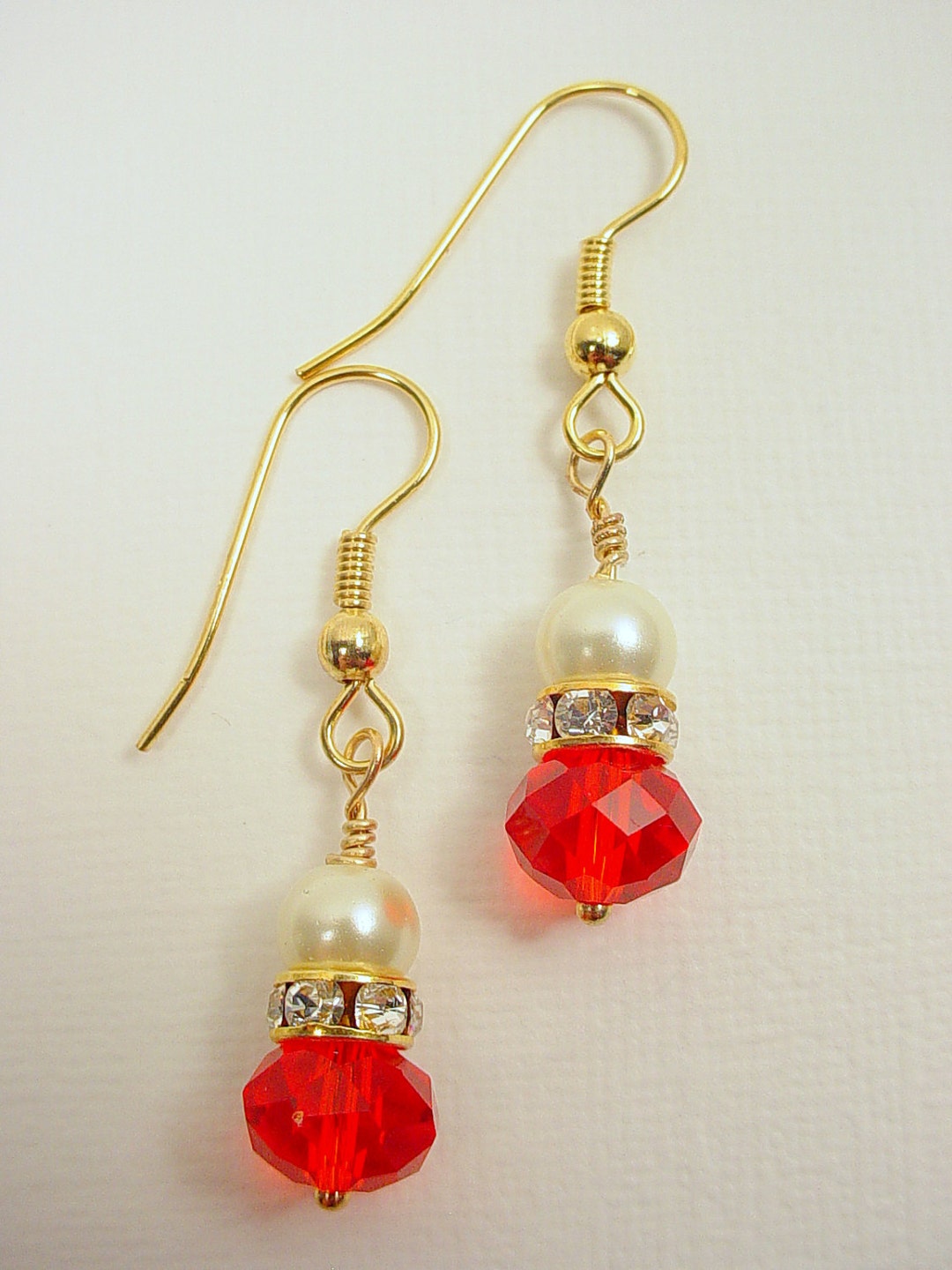 Earrings in Bright Spring Colors With Sparkly Crystal, Rhinestone ...