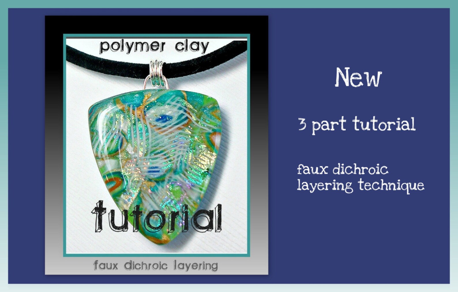 Polymer Clay Jewelry Tutorial Polymer Clay Faux Dichroic - Etsy