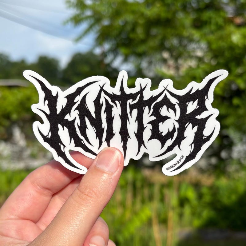 Knitters Vinyl Stickers - Etsy