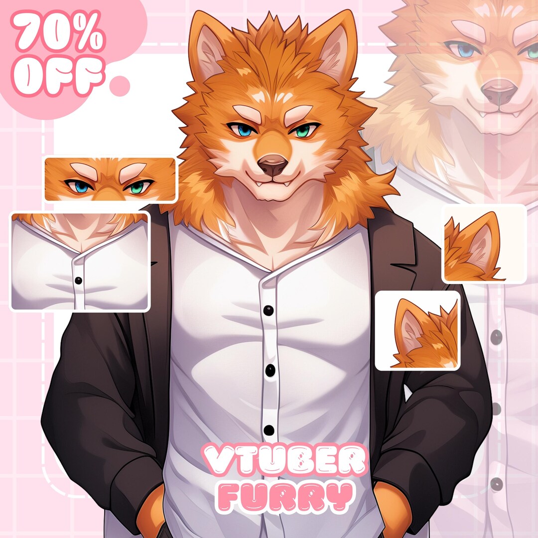 Custom Live2d Furry Vtuber Model: Live2d Avatar Design & Rigging - Etsy