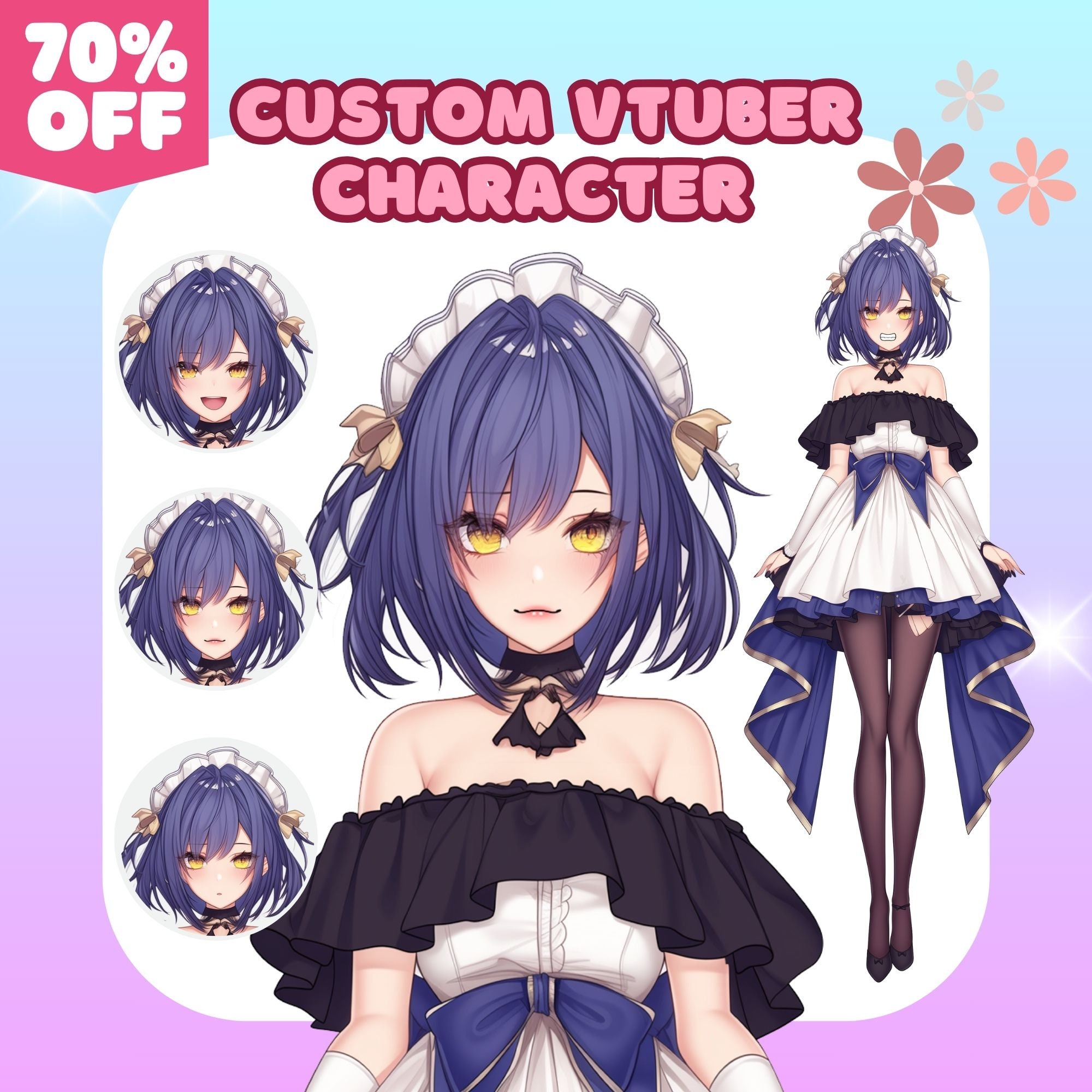 CUSTOM VTUBER LIVE2D Vtuber Asset, Vtuber Model, Vtuber Commission ...
