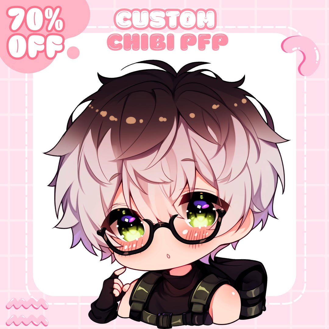 Custom Chibi PFP | Digital Art Commission for Profile Icon - Etsy