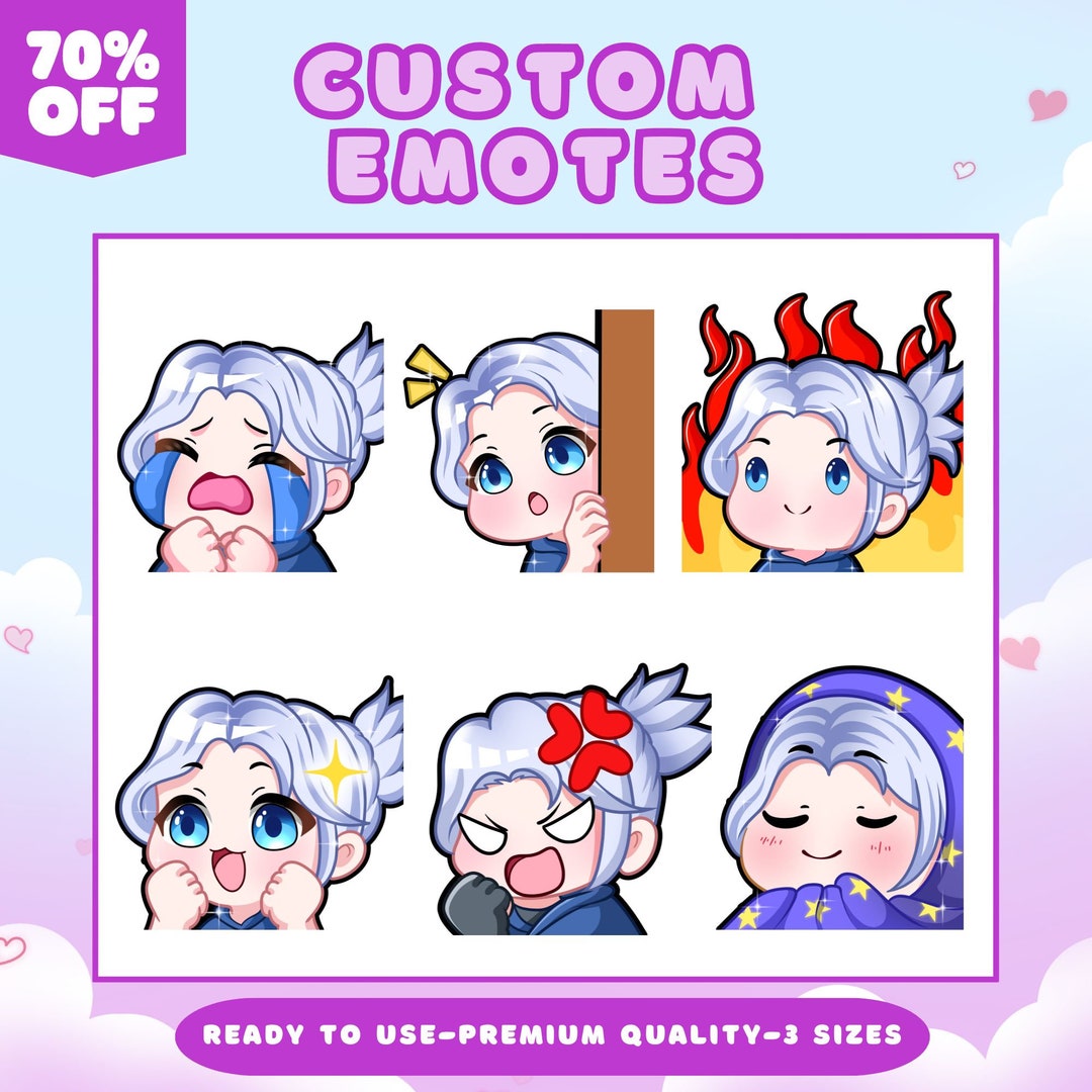 Custom Emotes for Streaming, Animated Emotes, Emotes for Discord, Anime ...
