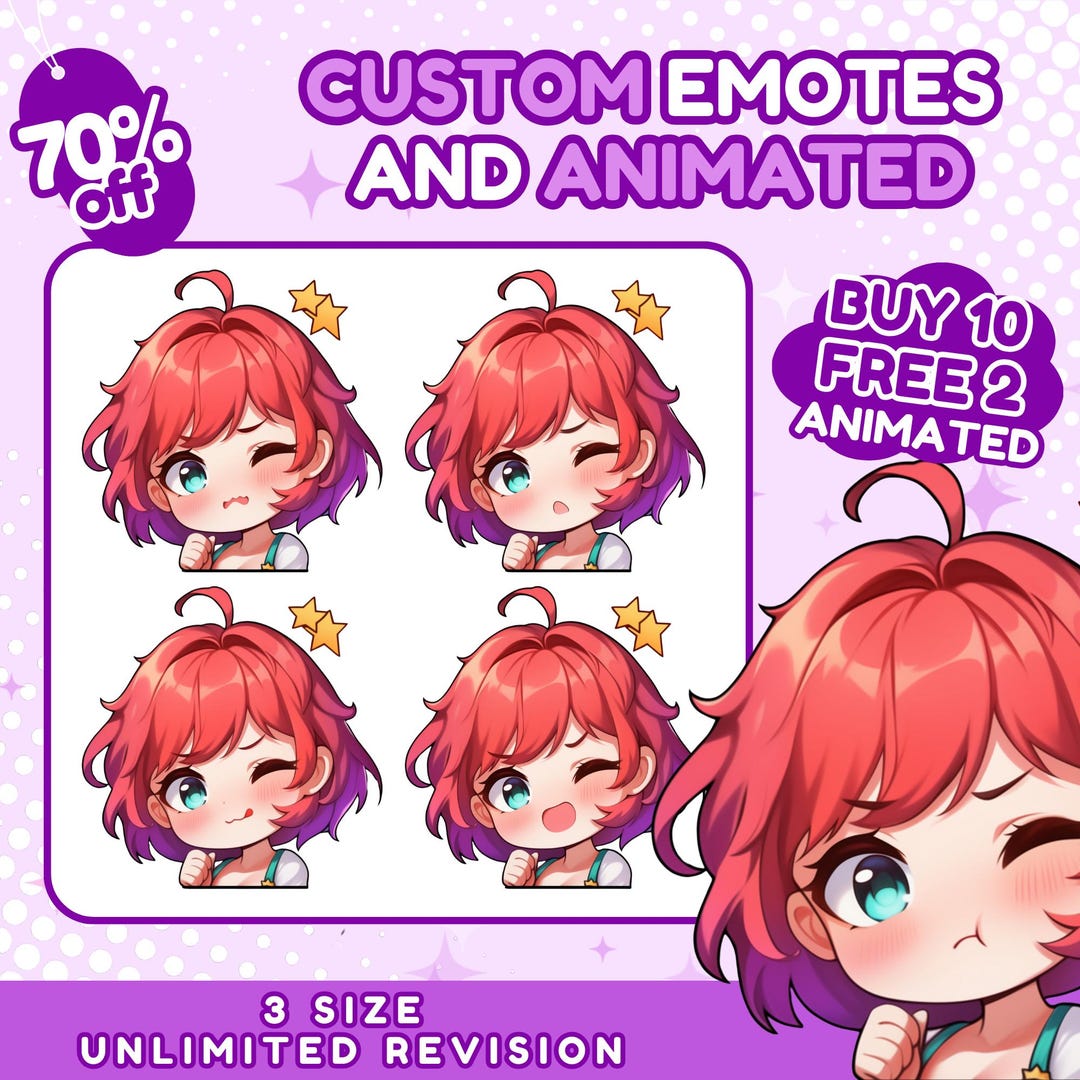 Custom Twitch Emotes Twitch Emote for Streamer Animal Emotes Twitch ...