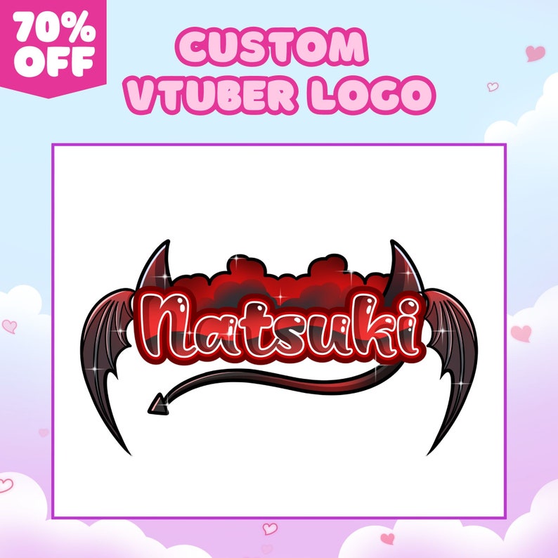 CUSTOM VTUBER LOGO Cute Logo, Vtuber, Custom Vtuber Logo Commission, Custom Cute Vtuber Logo ...