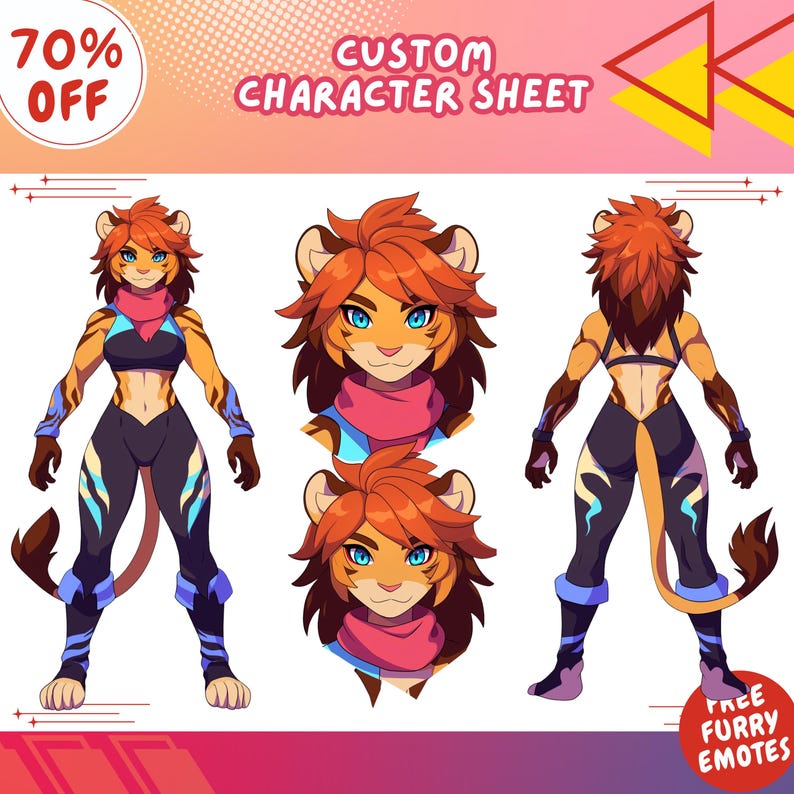 Furry Character Sheet, Furry Art, Furry Reference Sheet, Fursona Commission, Anthro Reference ...
