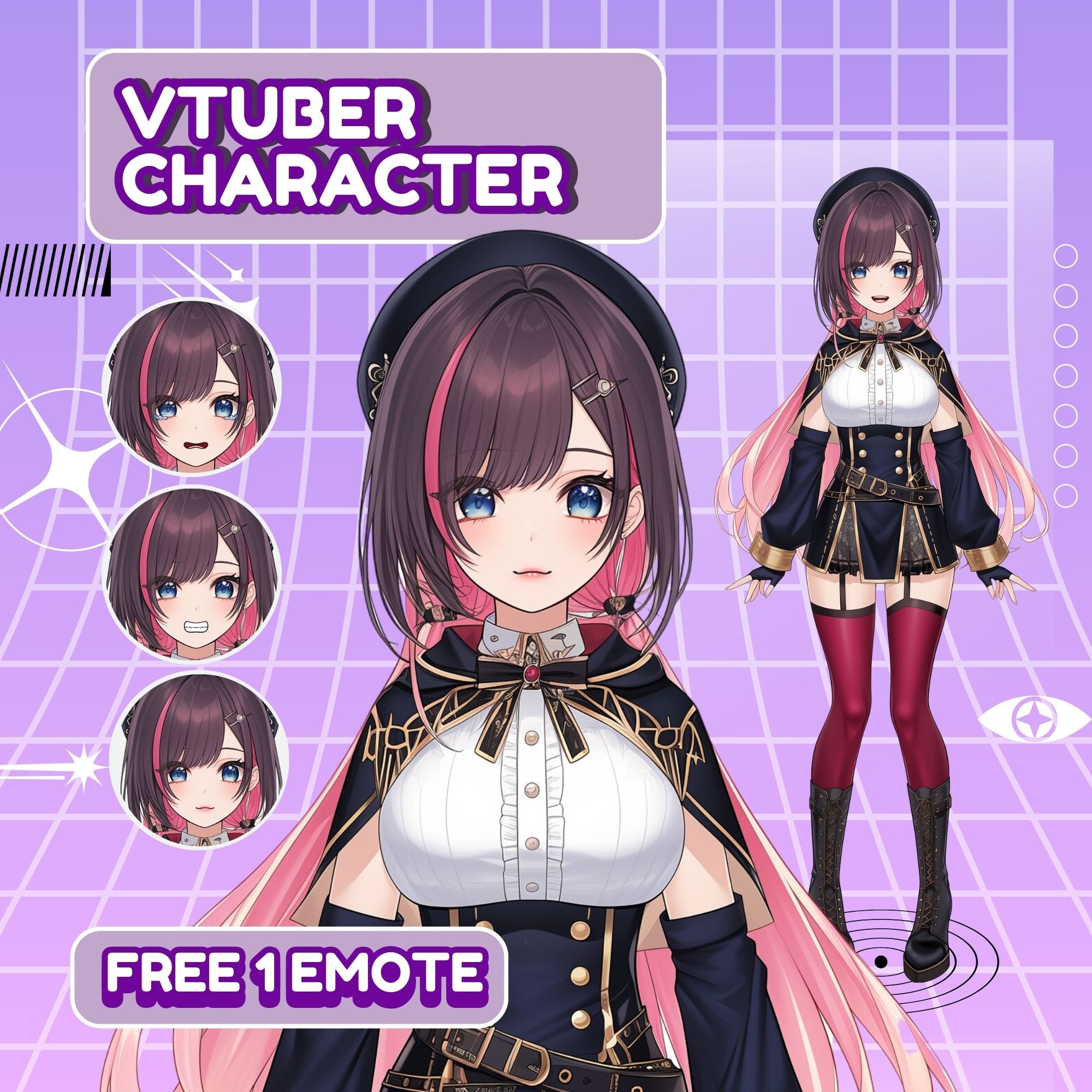 CUSTOM VTUBER LIVE2D Vtuber Asset, Vtuber Model, Vtuber Commission ...